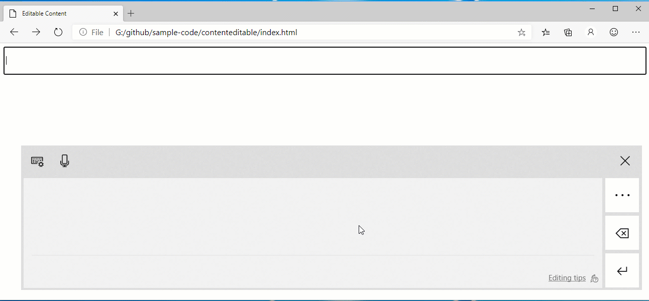 EditContext API Explainer | MSEdgeExplainers